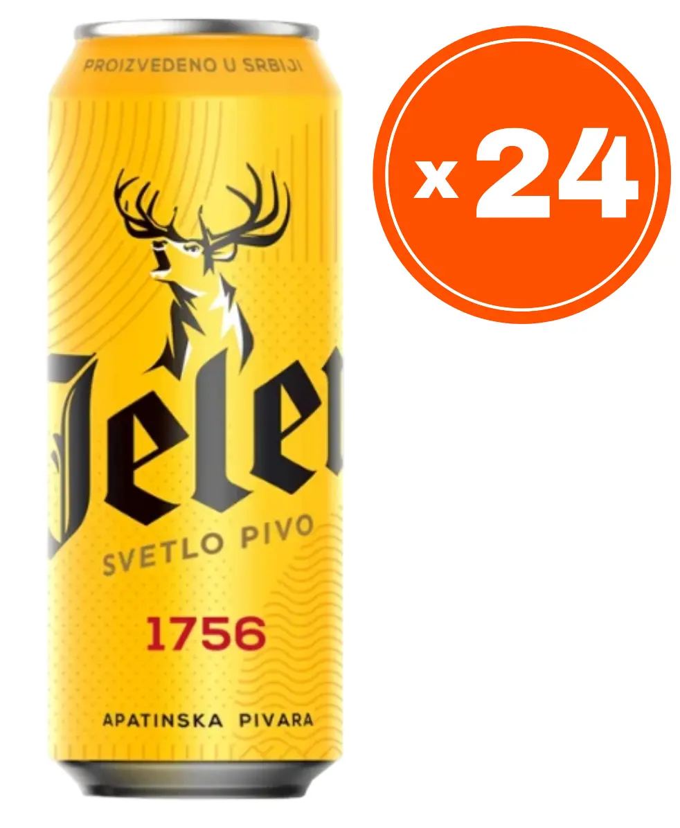 Jelen Svetlo pivo, 0.5l, 24 komada