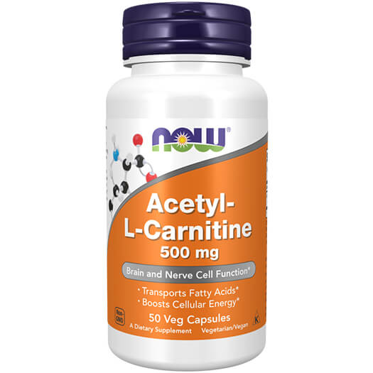 NOW Acetyl-L-Carnitine 500 mg 50 kapsula