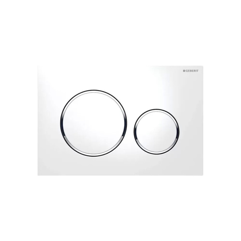 Tipka Geberit Sigma20 Round bela/hrom 115.882.KJ.1