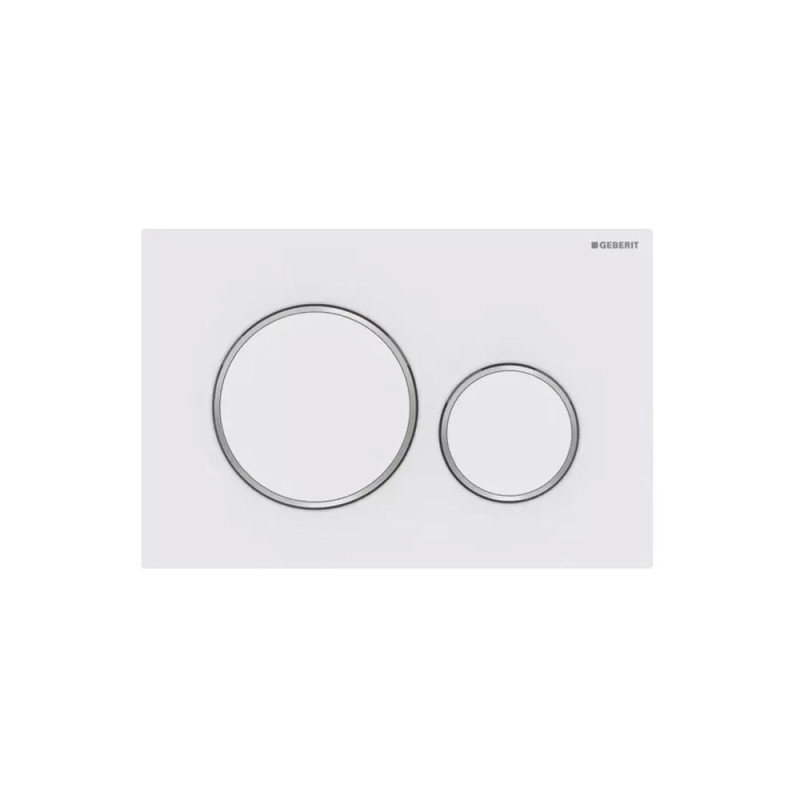 Tipka Geberit Sigma20 Round mat bela 115.882.JT.1