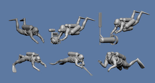 NEW! Germania-Figuren 48-CIV-0003 Diver I
