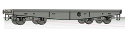 NEW! Germania-Figuren 72-WW2-1103 Flat Wagon 50 Tons Type Ssys 50