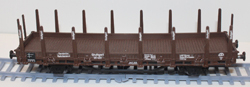 NEW! Germania-Figuren 72-WW2-1111 Stuttgart Flat Wagon With Stakes, (Removable) Standard Gauge