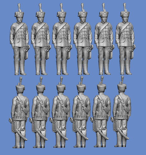 NEW! Germania-Figuren 72-SAX-0016 Guard Hussars