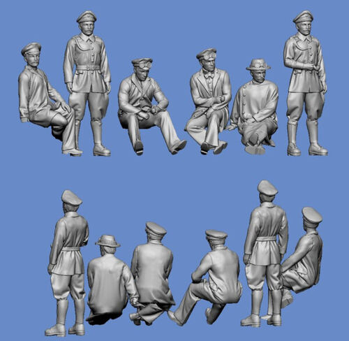 NEW! Germania-Figuren 72-German-0008 At The Boxes III