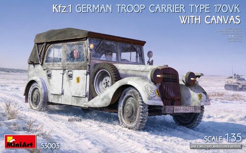MiniArt 53003 Kfz.1 German Troop Carrier Type 170VK with Canvas