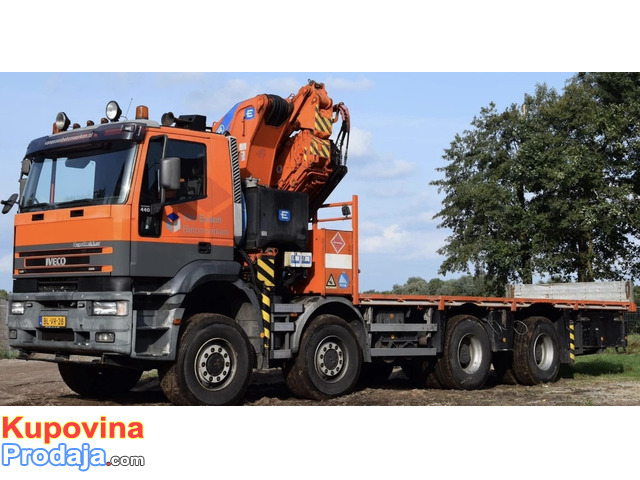 Iznajmljivanje kamiona sa rukom-kranom (HIAB)