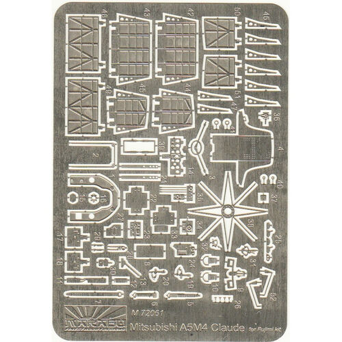NEW! Marabu Finest Hobby Designs M72061 Mitsubishi A5M4 Claude - PE Parts (for Fujimi Kits)