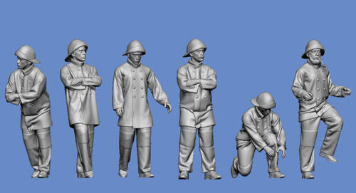 NEW! Germania-Figuren 35-CIV-0013 Fishermen/Seamen 1950 - Winter III