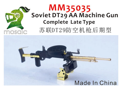 Mosaic Model MM35035 Soviet WWII DT-29 AA Machine Gun Late Type Complete Set