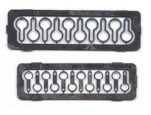 NEW! HiSModel SET-478ChM03 Charles W. Morgan - Clamps of Deadeyes (for Model Shipways Kits)