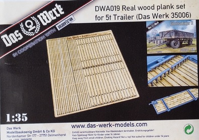 Das Werk A019 Real wood plank set for 5t Trailer