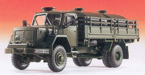 NEW! Kibri 18091 Magirus Deutz 2-Axle Box with Bundeswehra Tank Load
