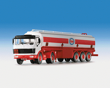 NEW! Kibri 14609 Mercedes-Benz 2-Axle with 3-Axle Esso Tanker Semi-Trailer