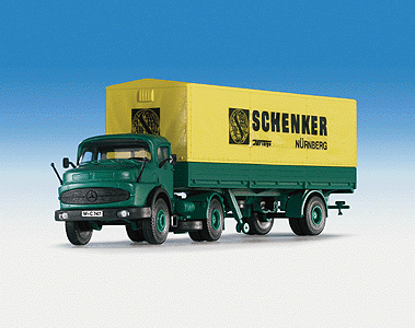 NEW! Kibri 14615 Mercedes-Benz 1-Axle with Semi-Trailer SCHENKER2