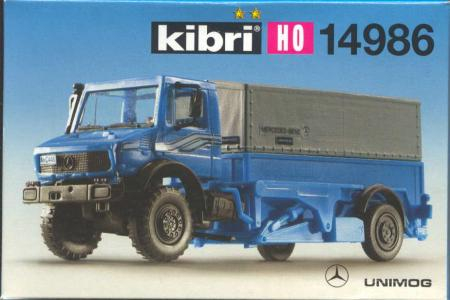 NEW! Kibri 14986 Unimog with Self-Unloading Box Body and Tarpaulin