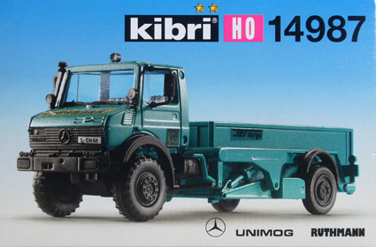 NEW! Kibri 14987 Unimog with Self-Unloading Box Body