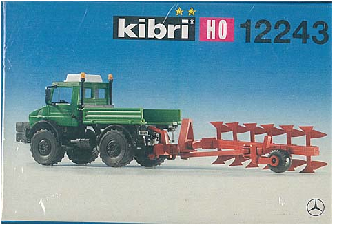 NEW! Kibri 12243 Unimog Flatbed with Plough