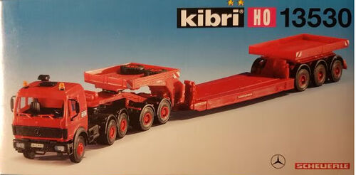 NEW! Kibri 13530 Mercedes-Benz 5-Axle with 3-Axle Low-Loader Semi-Trailer