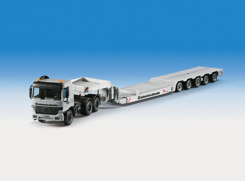 NEW! Kibri 13538 Mercedes-Benz 3-Axle with 5-Axle Low-Floor Semi-Trailer