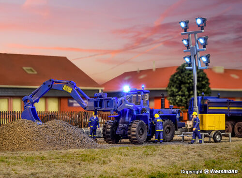 NEW! Kibri 18455 Zettelmeyer Wheel Loader ZL1801 with LED Headlights (THW)