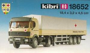 NEW! Kibri 18652 Mercedes-Benz 2-Axle with 3-Axle Semi-Trailer, Box Body with Tarpaulin