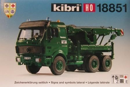 NEW! Kibri 18851 Mercedes-Benz 3-Axle UN Mobile Crane