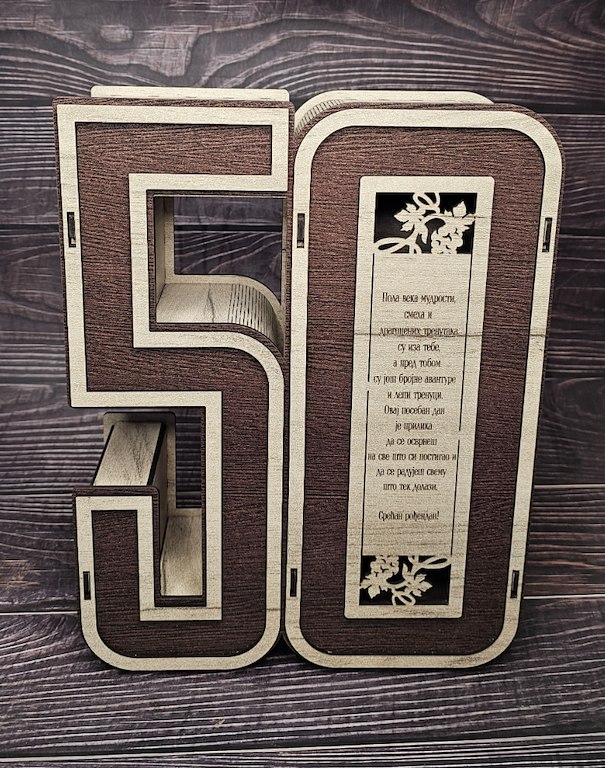 KUTIJA ZA PIĆE ZA 50. ROĐENDAN