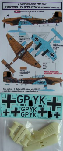 Kora Models CSD7269 Junkers Ju-87D-1/ Trop Schneekufen set late Luftwaffe on ski