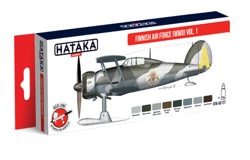 NEW! Hataka Hobby AS117 Finnish WWII Air Force Volume 1 Paint Set