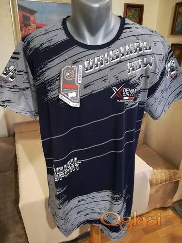 Odlicna muska pamucna majica Redway u velikom broju 5XL 6XL Teget Novo