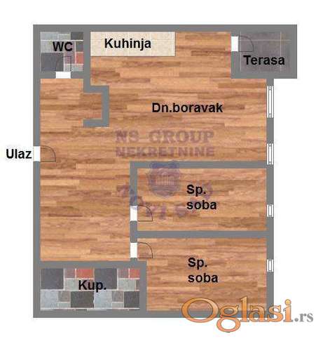 Dvoiposoban stan 64m2 - Petrovaradin, Mišeluk