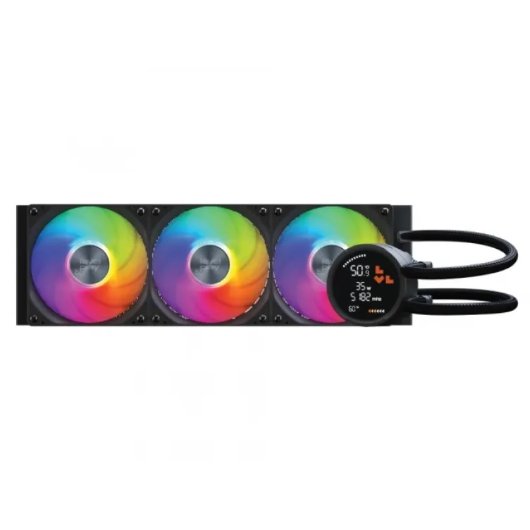 Vodeno hlađenje za CPU LEVELPLAY Combat Liquid 360 HUD AIO/sa ekranom/crna