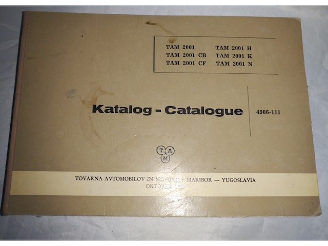 Katalog TAM Vozila Jugoslavije