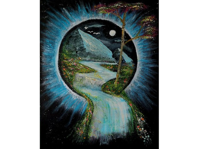 „Između svetova“ –Akril na platnu (40x50 cm)