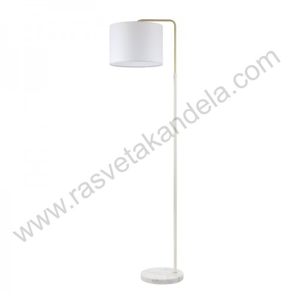 Podna lampa 1xE27 RUBIO belo-zlatna