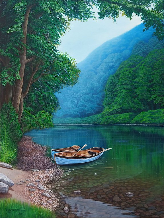 Slika Stevana Sučevića – Jezero