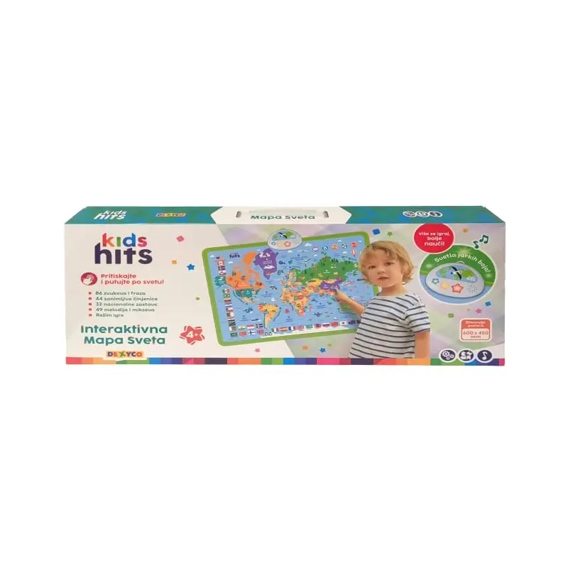 Kids Hits Interaktivna mapa sveta RS