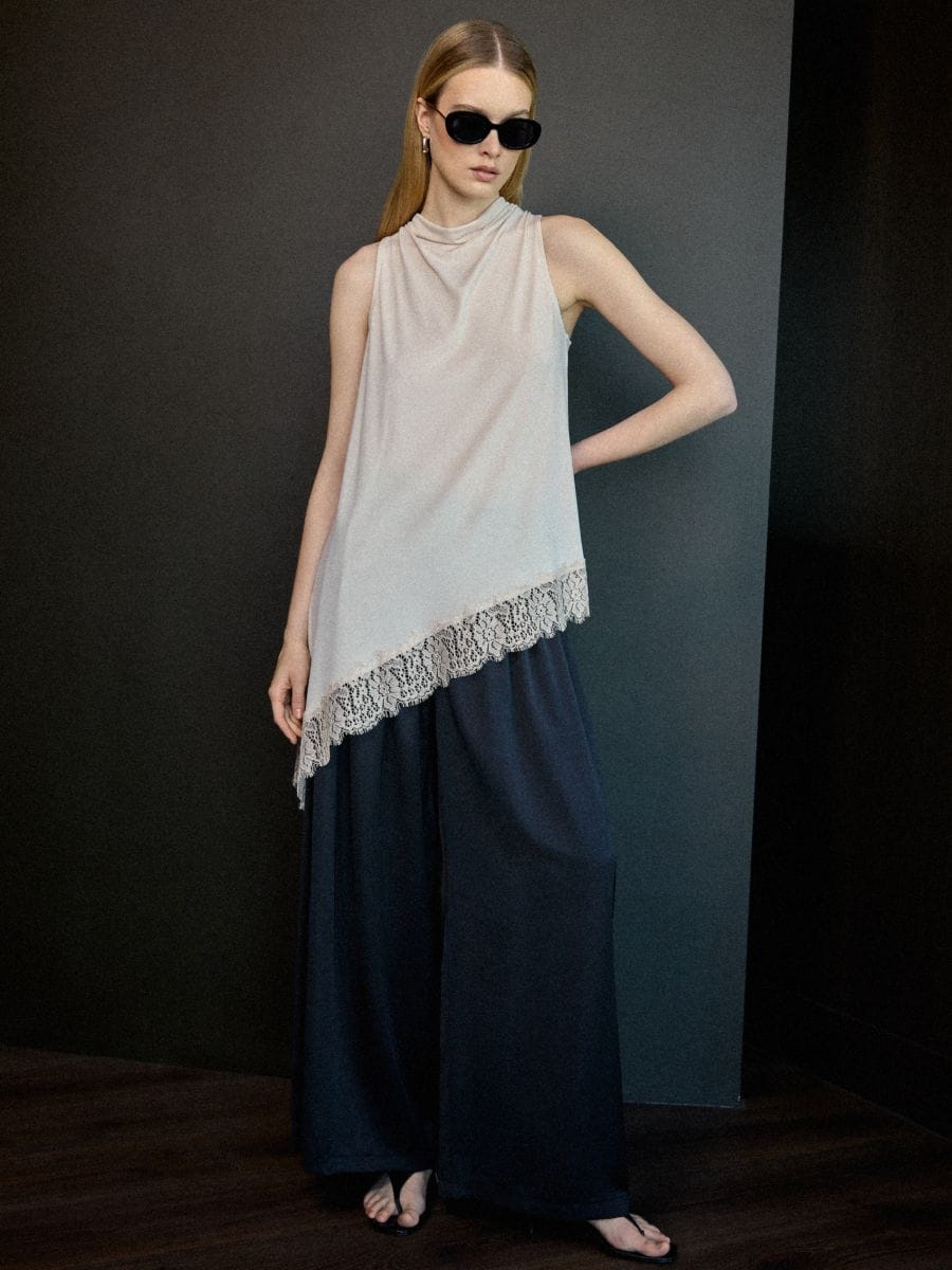Wide leg pantalone