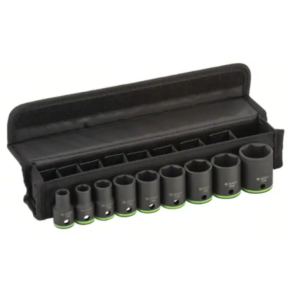 9-delni set umetaka nasadnih ključeva Bosch 2608551100, 38 mm; 10, 11, 13, 17, 19, 21, 22, 24, 27 mm
