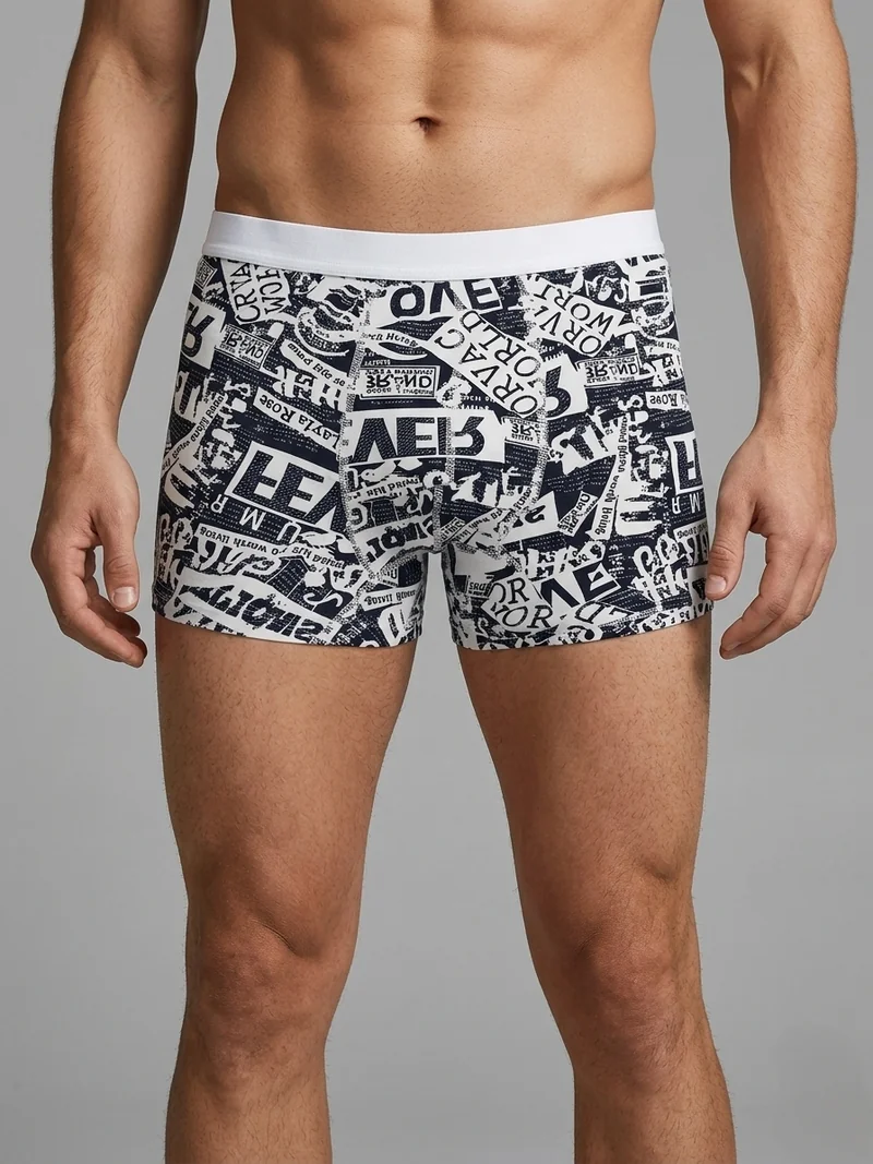 Marco Bokserice Arilje Teget Slova Print | Bear Underwear