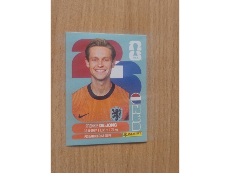 World Cup 2026 Panini sličica broj NED 14