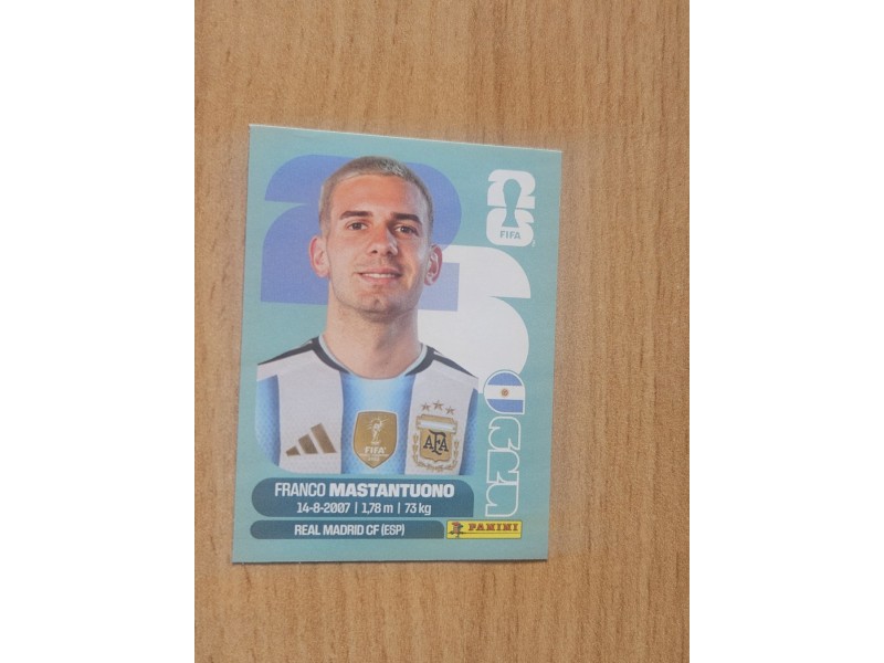 World Cup 2026 Panini sličica broj ARG 15