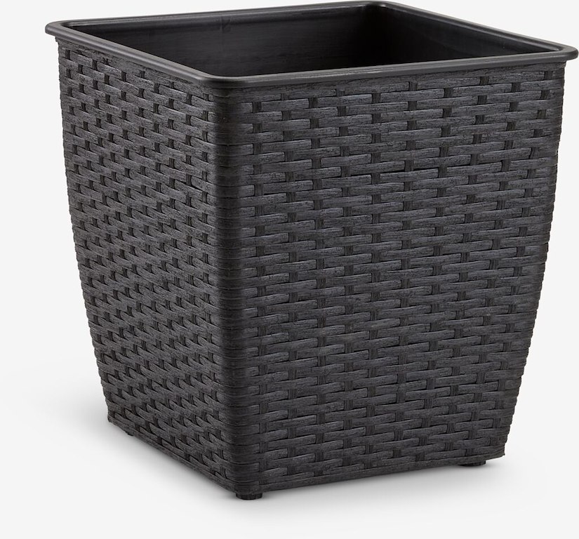 Pletena saksija ISLOM 31x31x32 crna