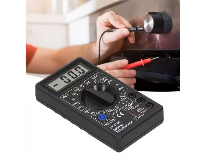Digitlni MERAC NAPONA - MULTIMETAR, NOV! + 9V baterija