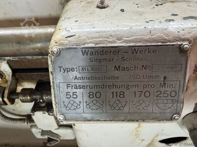 Mašina za glodanje navoja i zupčanika
WANDERER 31L1000