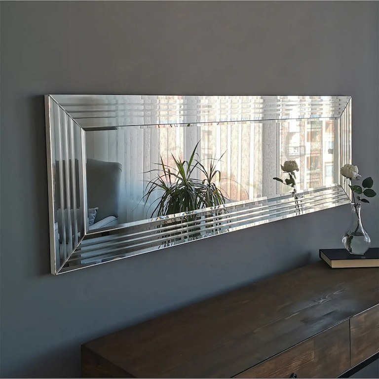Hanah Home Ogledalo Srebrno