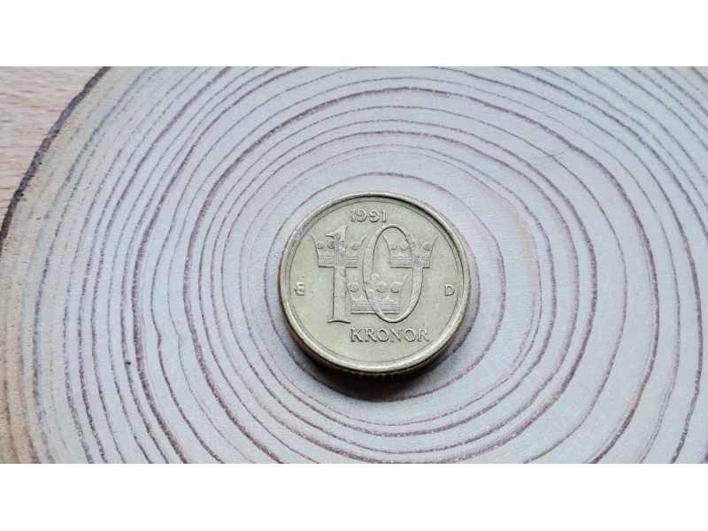 ŠVEDSKA 10 KRONOR 1991 GODINA