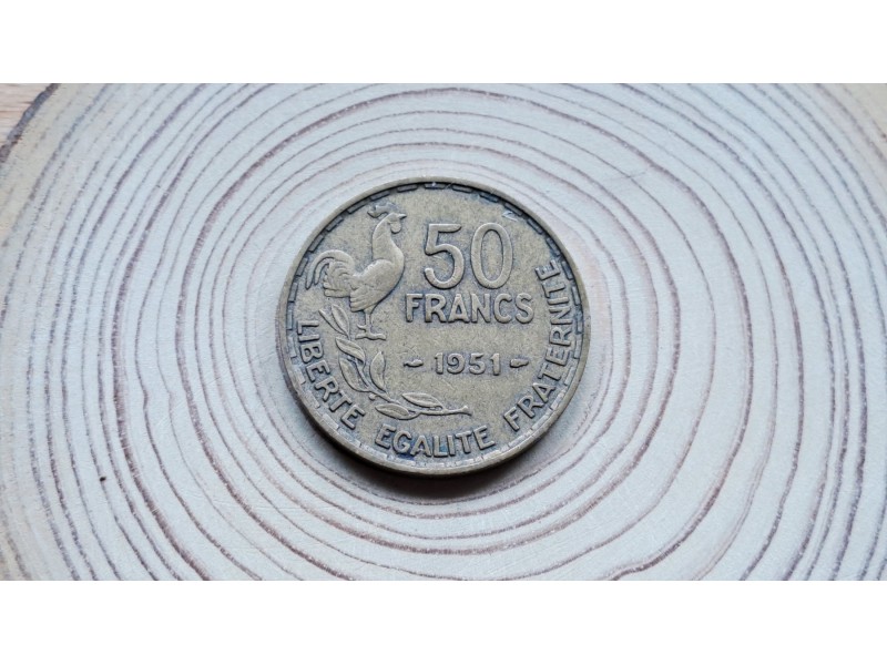 FRANCUSKA 50 FRANCS 1951 GODINA