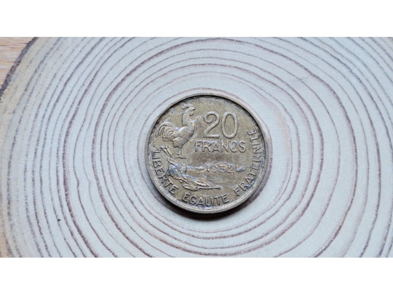 FRANCUSKA 20 FRANCS 1952 GODINA